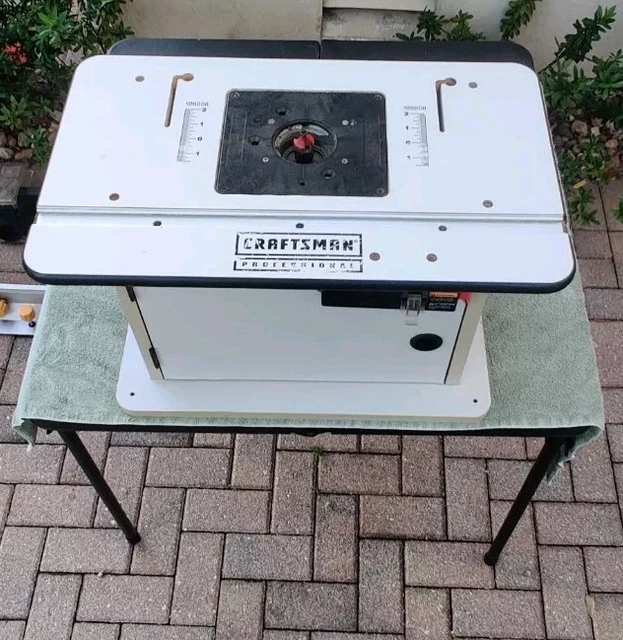 CRAFTSMAN PROFESSIONAL ROUTER Table W/Dewalt Plunge Router, 2 Fences ...