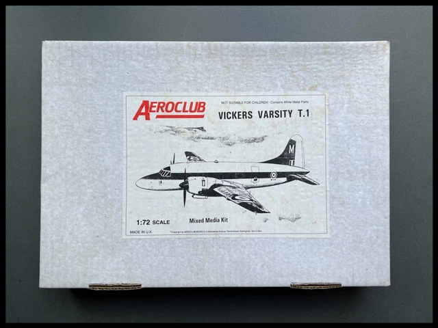 AEROCLUB VICKERS VARSITY T.1 Aeroclub 1:72 Model Kit £89.95 - PicClick UK