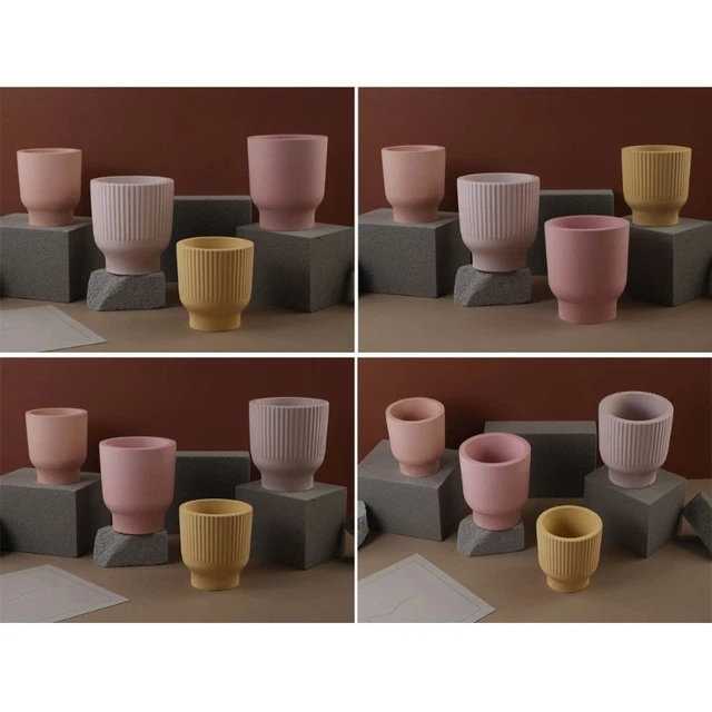 CUP SHAPED SILICONE Mold Grade Silicone Non for DIY Jar Pottery Pot $13 ...