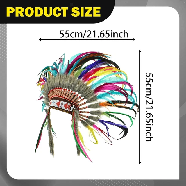 NATIVE INSPIRED HEADDRESS Photo Props for Performance Masquerade ...