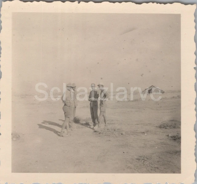 FOTO, PANZER GR. Afrika, (DAK), Besprechung in der Wüste (MJ-59)1027 ...