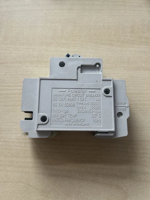 CRABTREE POLESTAR 6 Amp Type D Mcb Circuit Breaker Trip D6 £6.99 ...
