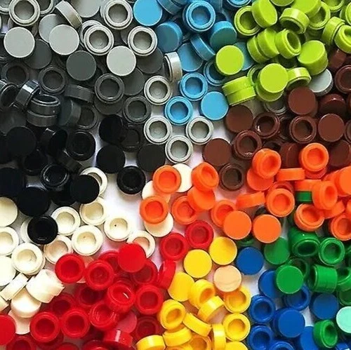 LEGO 98138 PLATE Round Flat Tile 1x1 - Mix of Colours - Pack of 100 £4. ...