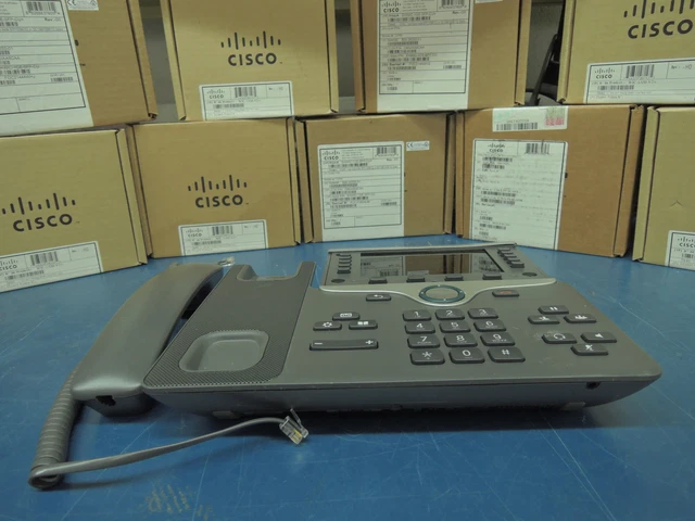 CISCO CP-8861-K9 8861 IP phone ,WITH HANDSET AND CURLY WIRE ,NO FACE ...