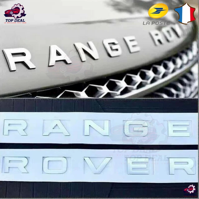 LOGO RANGE ROVER MATTE SILVER 3D EMBLÈME stickers autocollant auto EUR ...