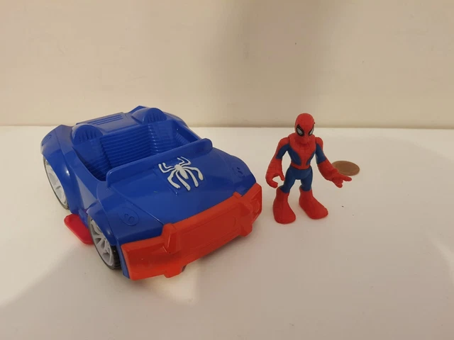 SPIDER-MAN CAR & Figure, Marvel Super Hero Squad,Playskool Heroes ...