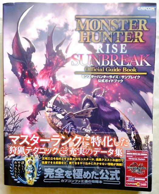 MONSTER HUNTER RISE Sunbreak Official Strategy Guide First Edition Used ...