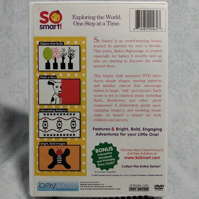 }50% OFF $10+{ So Smart, Baby's Beginnings Sights and Sounds DVD $4.97 ...