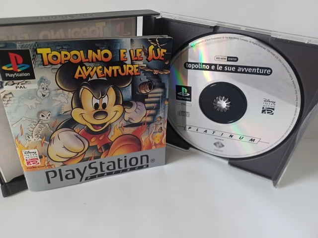 TOPOLINO E LE SUE AVVENTURE PS1 PAL ITA -🇮🇹completo- platinum EUR 38,90 ...