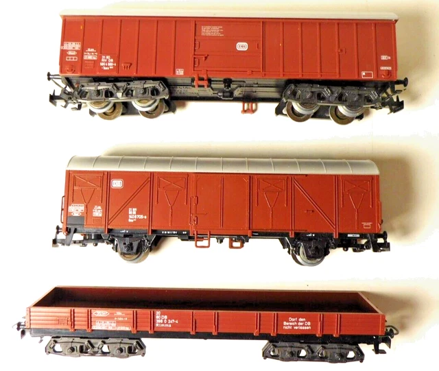 MÄRKLIN H0 GEDECKTE Güterwagen und 4achser Niederbord, guter Zustand EUR 26,95 - PicClick DE