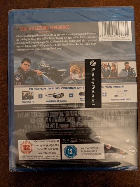 TOP GUN [3D] (Blu-ray 3D/Blu-ray, 1986) £17.95 - PicClick UK