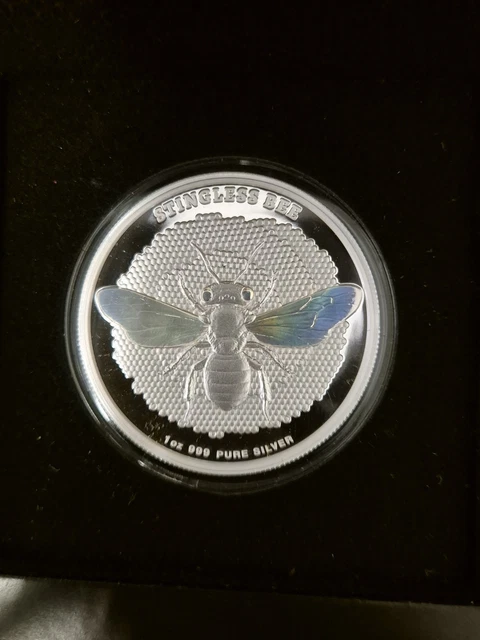2026 AUSTRALIAN NATIVE Bees - Stingless Bee 1oz Silver Proof Hologram ...