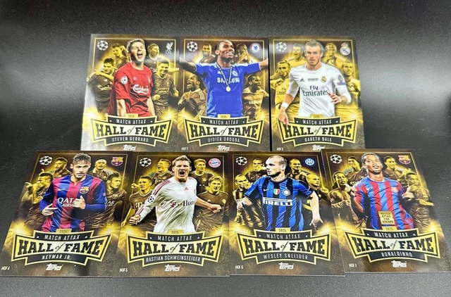 TOPPS MATCH ATTAX UCL 2025/2026 25/26 7x Hall of Fame Chrome Karten ...