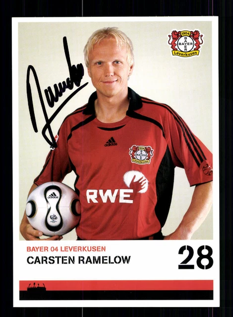 CARSTEN RAMELOW AUTOGRAMMKARTE Bayer Leverkusen 2006-07 Original + A ...