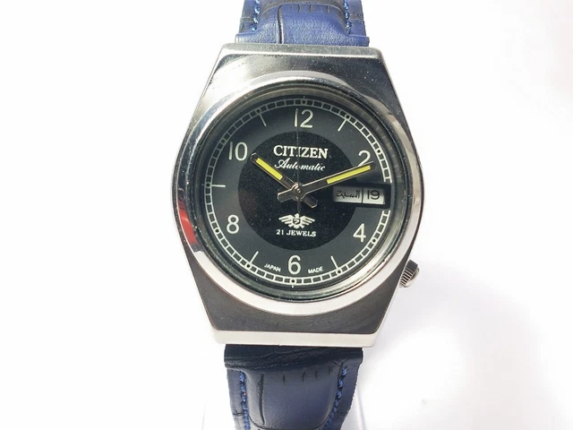VINTAGE CITIZEN Automatic Movement Date Day Dial Mens Analog Wrist ...