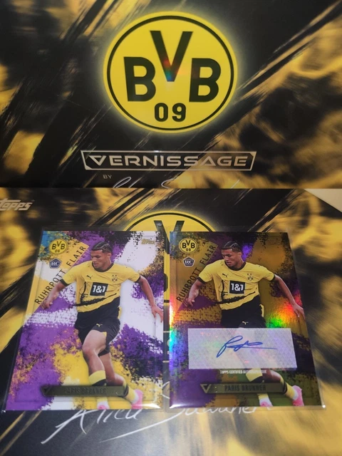 TOPPS PARIS BRUNNER RC FIRST Auto /50 BVB 09 Borussia Dortmund Panini ...