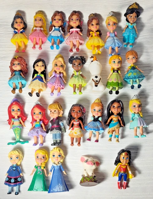 DISNEY PRINCESS DC Poseable Mini Doll Toddler Miniature 3.5" Figure ...
