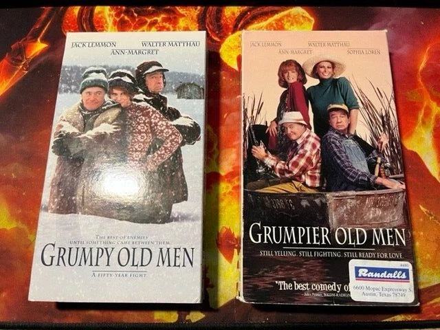 GRUMPY GRUMPIER OLD Men 2 VHS Lot JACK LEMMON Walter Matthau Comedy £4. ...