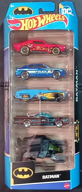BATMAN PACK ROBIN, GCPD, Batgirl, Batmobile, The Bat HOT WHEELS 1/64 3 ...