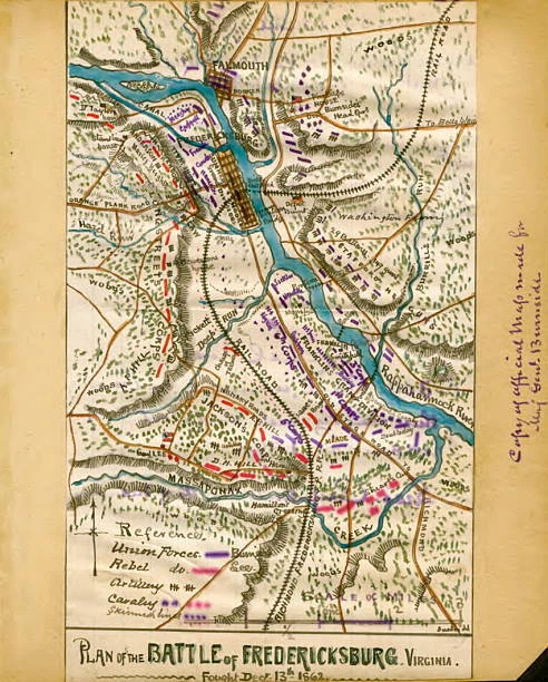 Old Town Of Fredericksburg Va Map