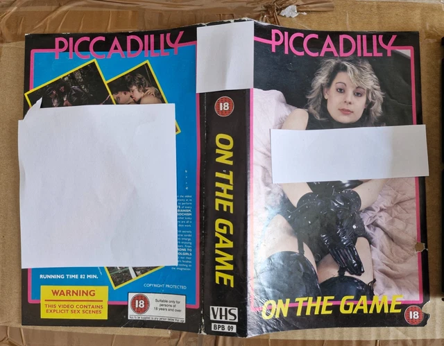 ON THE GAME Piccadilly VHS big box Pre-Cert post cert rental British ...