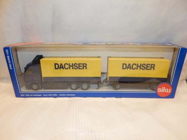 SIKU VOLVO FH12 Lorry With Trailer Dachser 3919 Mib 1:55 £69.99 ...