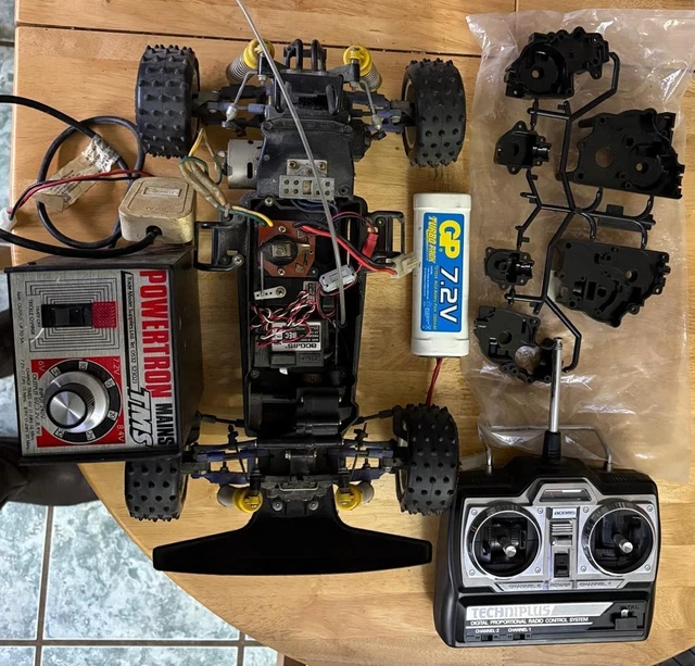 VINTAGE 1988 TAMIYA Terra Scorcher 4WD Rolling Chassis c/w Accessories ...