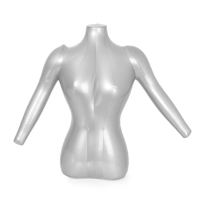 WOMAN HALF BODY Arm Inflatable Mannequin Dummy Shirt Tee Top Display ...