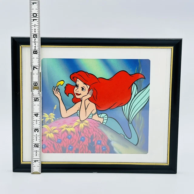 DISNEY LITTLE MERMAID Ariel Animation Cel With Background 1995 8” x 7. ...