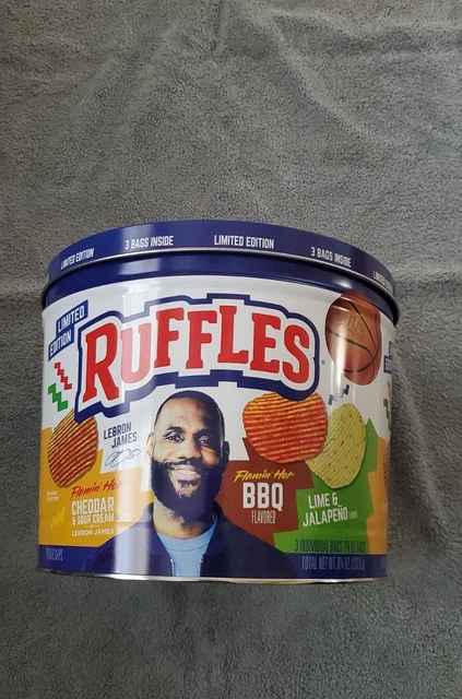 RUFFLES LIMITED EDITION LeBron James Potato Chip Tin EMPTY! £7.89 ...