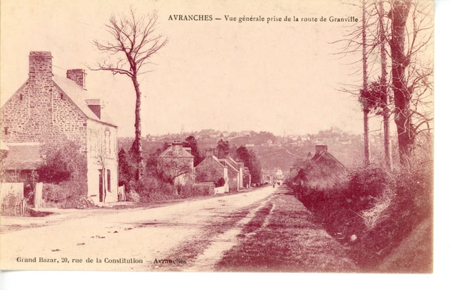 50 AVRANCHES VUE générale prise de la route de Granville EUR 3,10 - PicClick FR