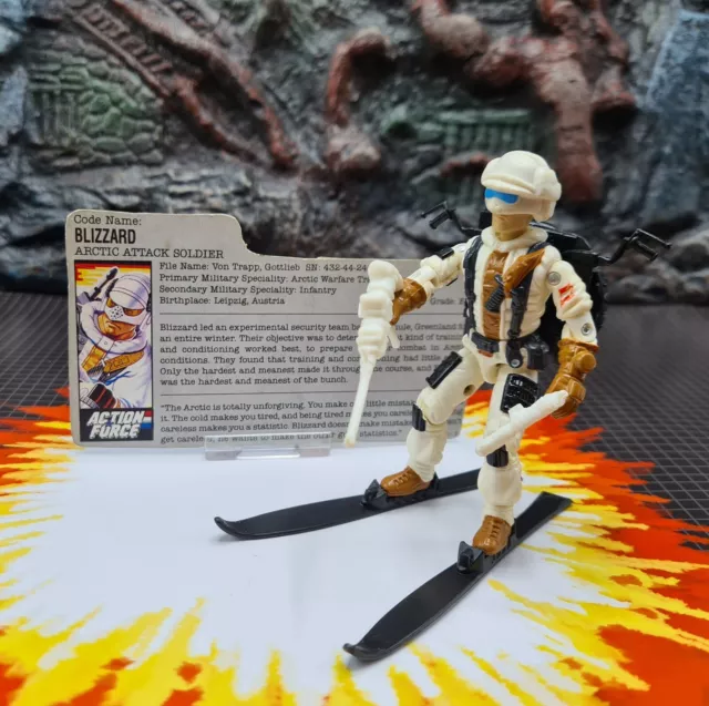 VINTAGE HASBRO GI Joe Action Force Blizzard (v1) 1988 completo di ...