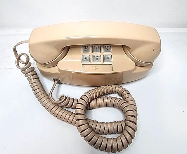 VINTAGE BELL SYSTEM Western Electric Princess Phone 2702 BMG Push ...