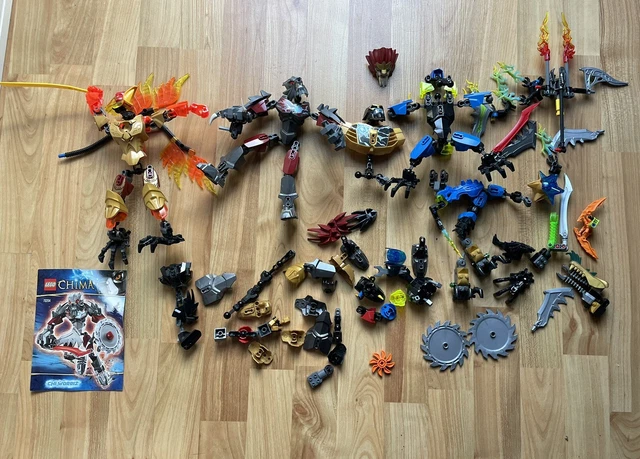 LEGO LEGENDS OF CHIMA Chi Fluminox Worriz Laval Gorzan Konvolut ...