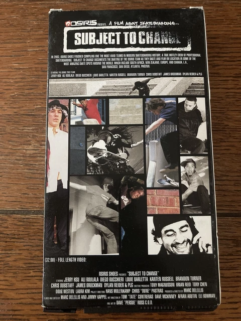 *RARE OSIRIS SUBJECT To Change VHS Boulala Hsu Barletta Russell Turner ...