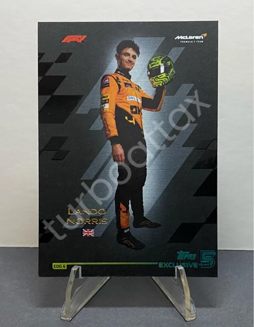 TOPPS FORMULA 1 Turbo Attax 2024 Lando Norris Black Edge Exclusive F1 ...