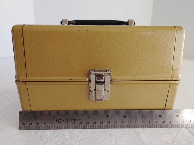 VINTAGE KENCO 8MM Movie Film Reel Storage File Box Metal Holds 10 Reels ...