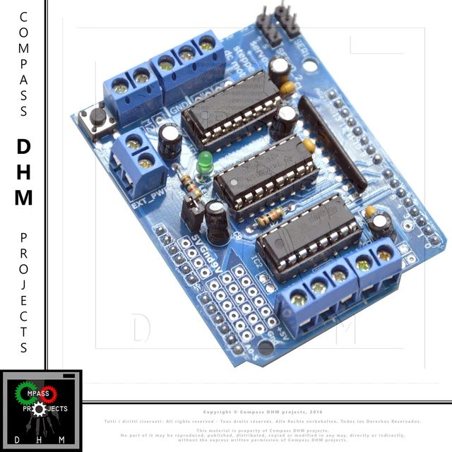 L293D MODULE MOTEUR Driver Carte d'Extension Board arduino robotique ...