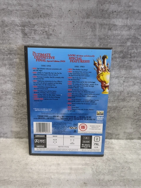 MONTY PYTHON DVD The Holy Grail (2 Disc) WIDESCREEN EDITION 1974 ...