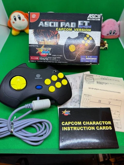 MANETTE SEGA DREAMCAST ASCII Pad noire fonctionnement capcom non ...
