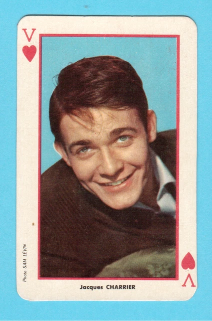 JACQUES CHARRIER VINTAGE 1960s Movie Film Playing Card from France BHOF ...