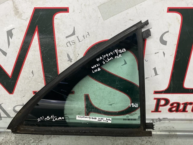 MERCEDES BENZ W221 S Class Rear-Window Door Quarter Glass Right Side ...