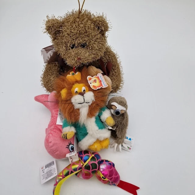 5 PLUSH SOFT Toy Bundle RETRO Patamates Lion King Magnet Mates and more ...