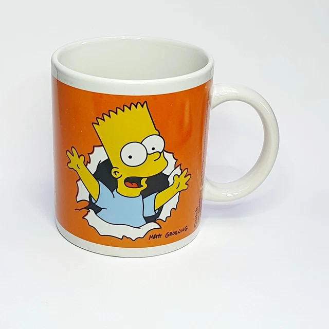 ANCIEN MUG TASSE Orange BART THE SIMPSON HOMER QUICK 1998 - bol vintage ...