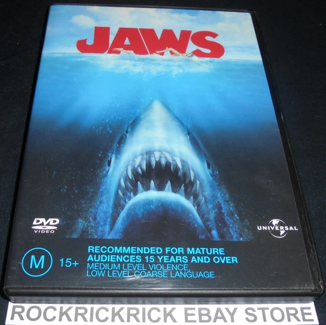 JAWS DVD (ROY Scheider, Robert Shaw, Richard Dreyfuss) Region 4 $8.00 ...
