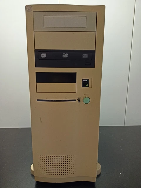 VINTAGE BEIGE PENTIUM Era Retro Gaming ATX Big Tower PC Case - SOLO ...