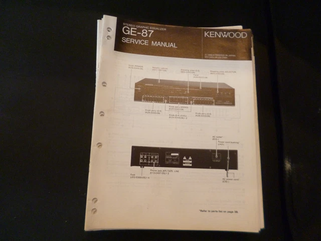 ORIGINAL SERVICE MANUAL Schaltplan Kenwood SRC-9 EUR 12,50 - PicClick DE