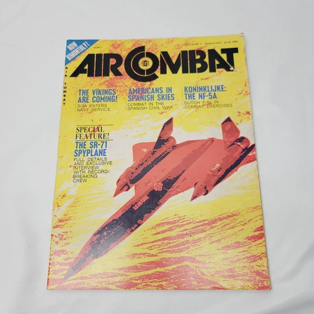 AIR COMBAT AVIATION Aircraft Airplane Magazine March 1975 Volume 3 ...