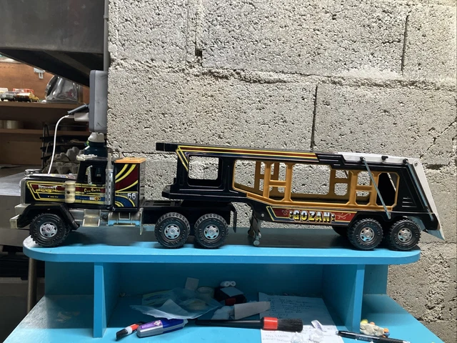 GOZAN CAMION PETERBILT porte voiture PETERBILT Car Hauler Trucks +- 1/ ...