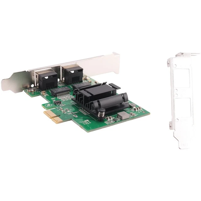 2-PORT GIGABIT PCIE Card 1000M Dual Ports PCI Express Ethernet Adapter5155 EUR 26,80 - PicClick FR